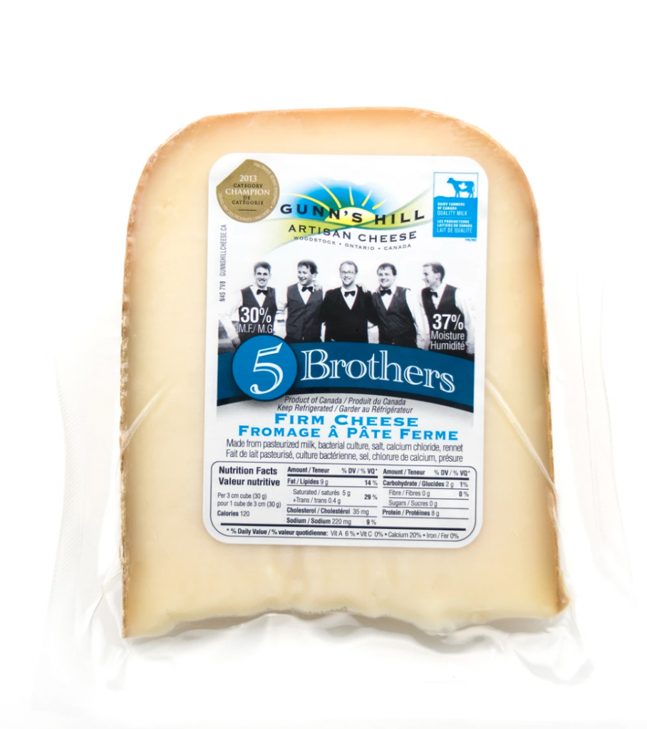 5 Brothers Firm Cheese - Simcoe Harvest
