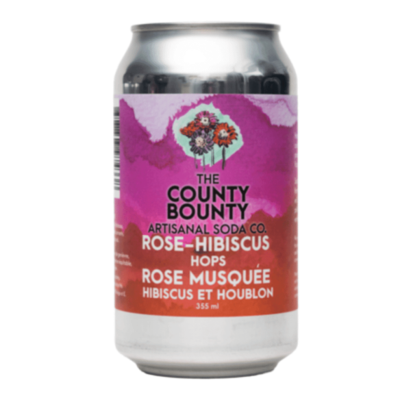 Rose Hibiscus Hops Soda - Simcoe Harvest